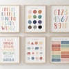 Rainbow Classroom Decor, Set of 8 Classroom Prints, Educational Prints ...