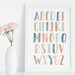 Pastel Alphabet Poster ABC Print PRINTABLE Wall Art | Etsy