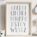Gray Alphabet Poster, Gray ABC Print, Printable Educational Wall Art ...