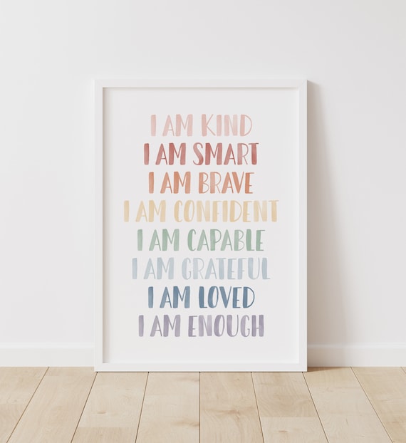Digital Prints Inspirational Nursery Decor Boy nursery decor I am Kind ...