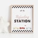 Race Car Birthday Party Refueling Station Sign Printable Two - Etsy
