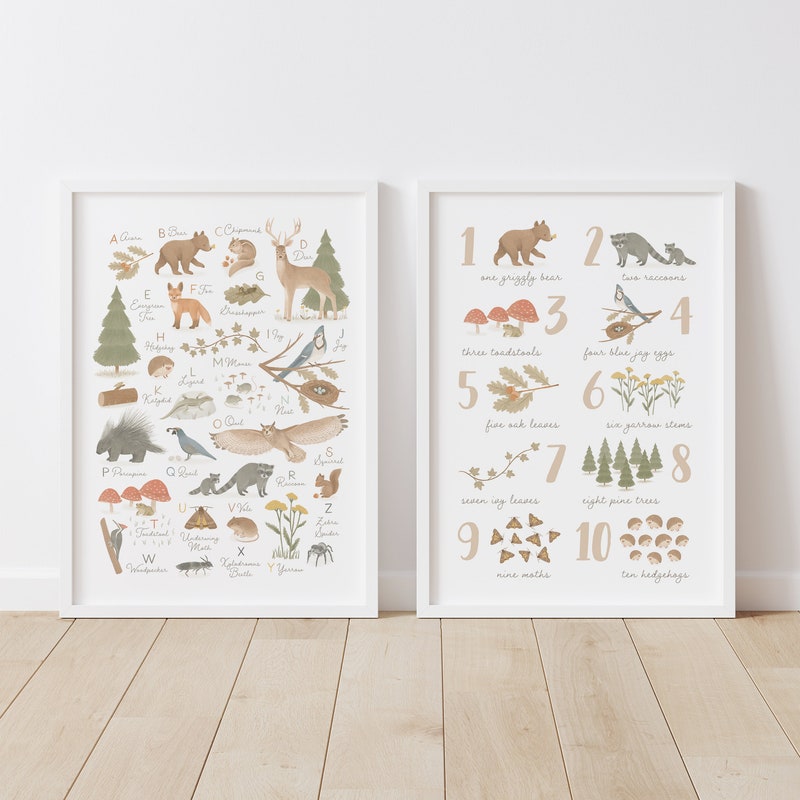 Woodland Alphabet - Etsy