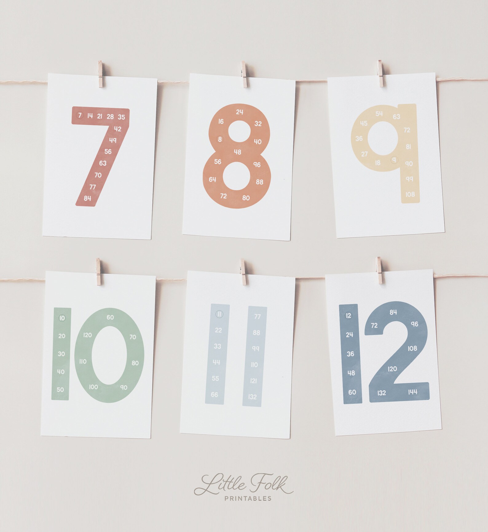 Rainbow Skip Counting Posters Rainbow Classroom Decor - Etsy