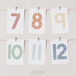 Rainbow Skip Counting Posters, Rainbow Classroom Decor, Educational ...