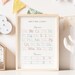 Rainbow Alphabet Poster, Handwriting Chart Print, Educational PRINTABLE ...