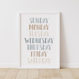 Neutral Classroom Decor Set of 4 Prints, Printable Educational Wall Art ...