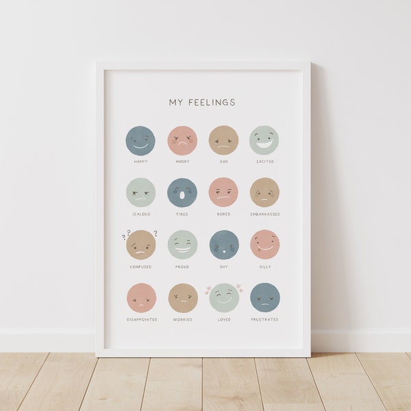 Feelings Chart - Etsy