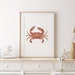 Crab Print Beach Nursery Decor Crab Wall Art PRINTABLE - Etsy