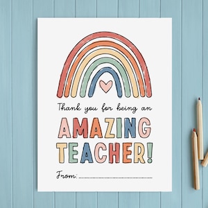 Printable Rainbow Teacher Appreciation Week Coloring Page, School ...