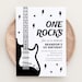 Editable Rock and Roll Birthday Invitation Template, One Rocks 1st ...