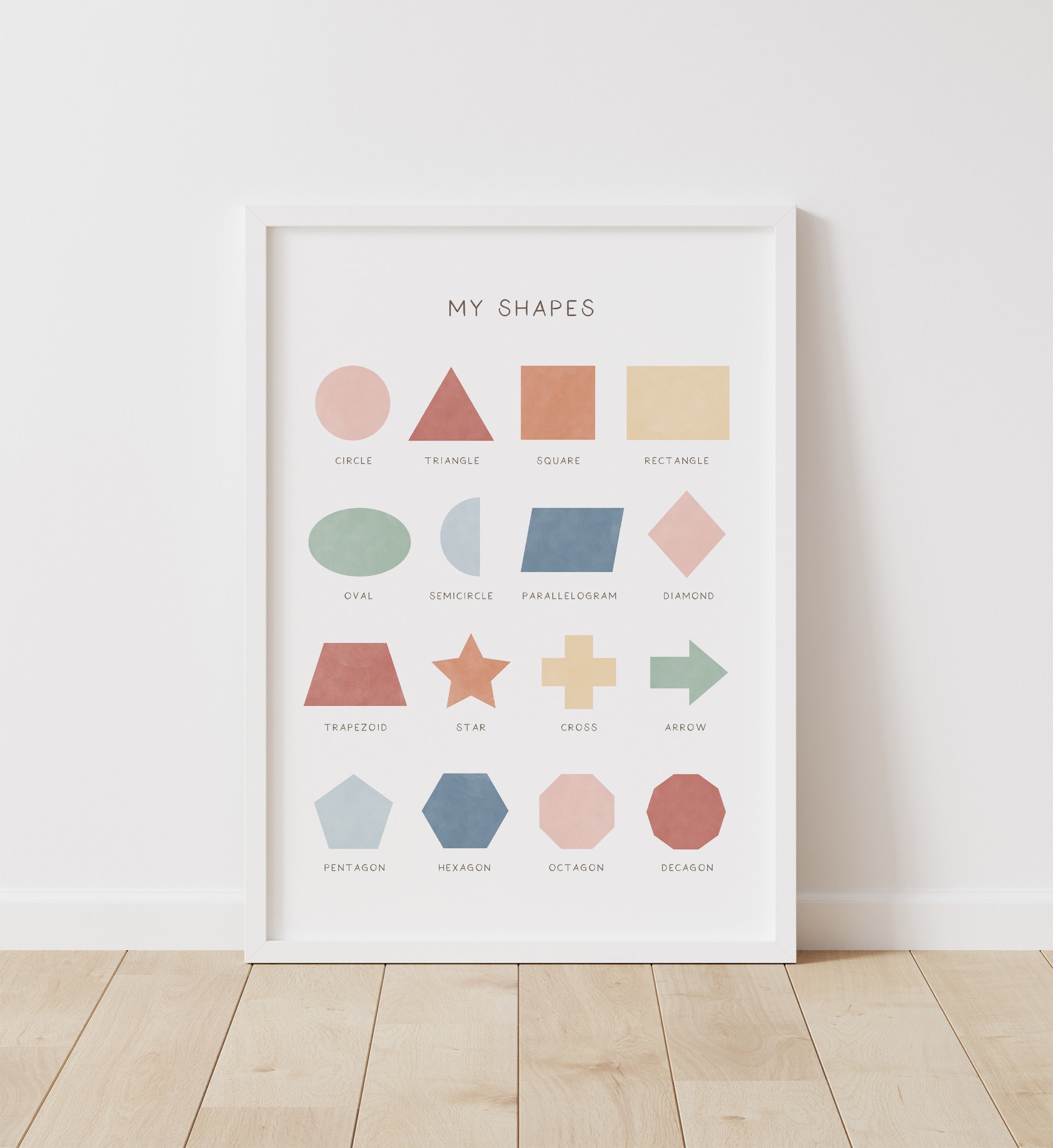 Rainbow Classroom Decor, Set of 8 Classroom Prints, Educational Prints ...