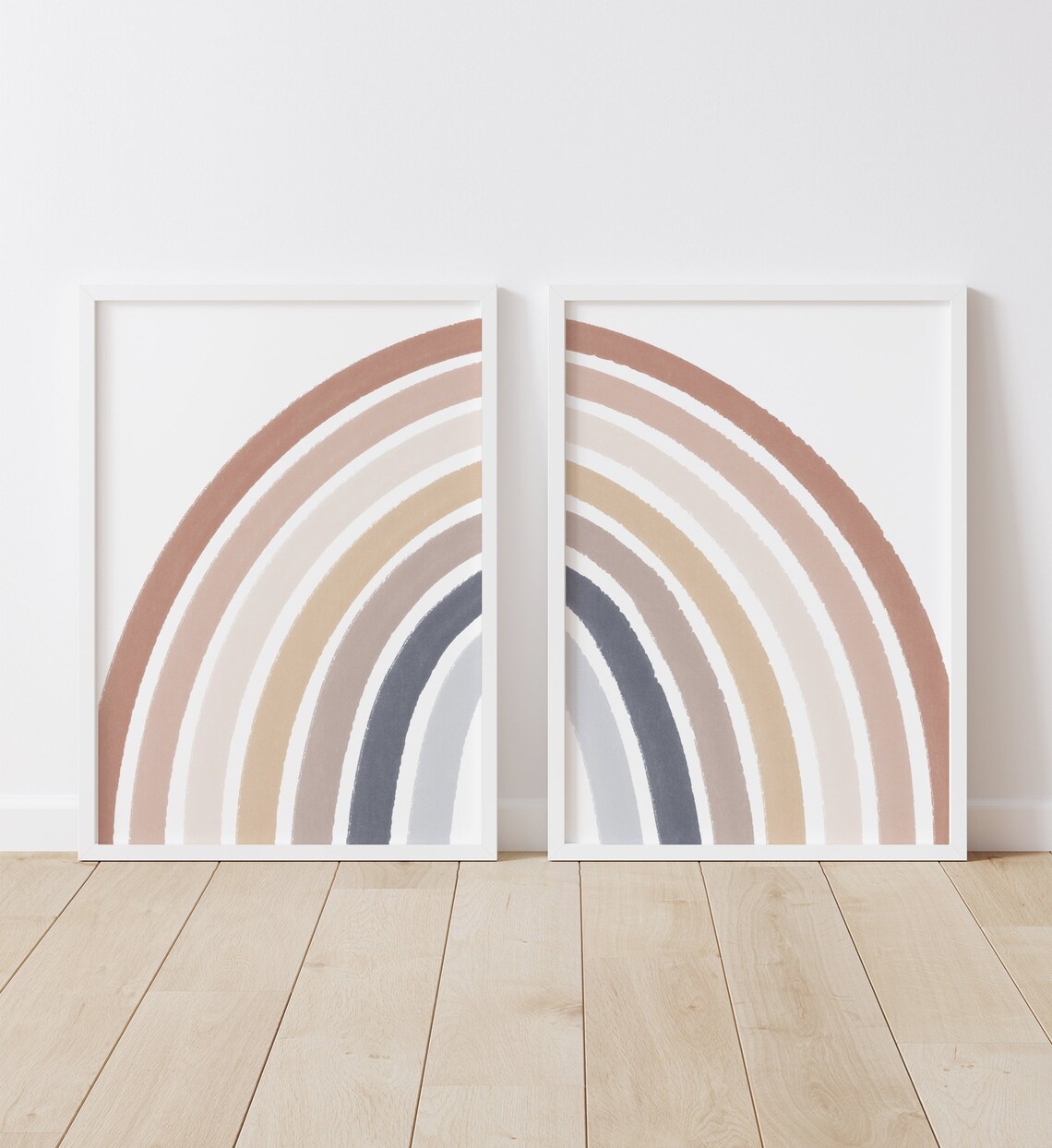 Neutral Rainbow Wall Art Set of 3 Prints You Are My Sunshine - Etsy