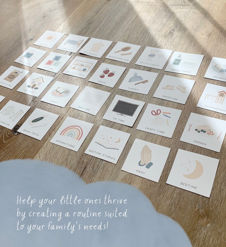 Editable Daily Routine Cards Toddler Routine Chart Daily - Etsy