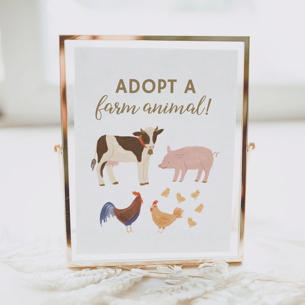 Farm Animal Sign - Etsy