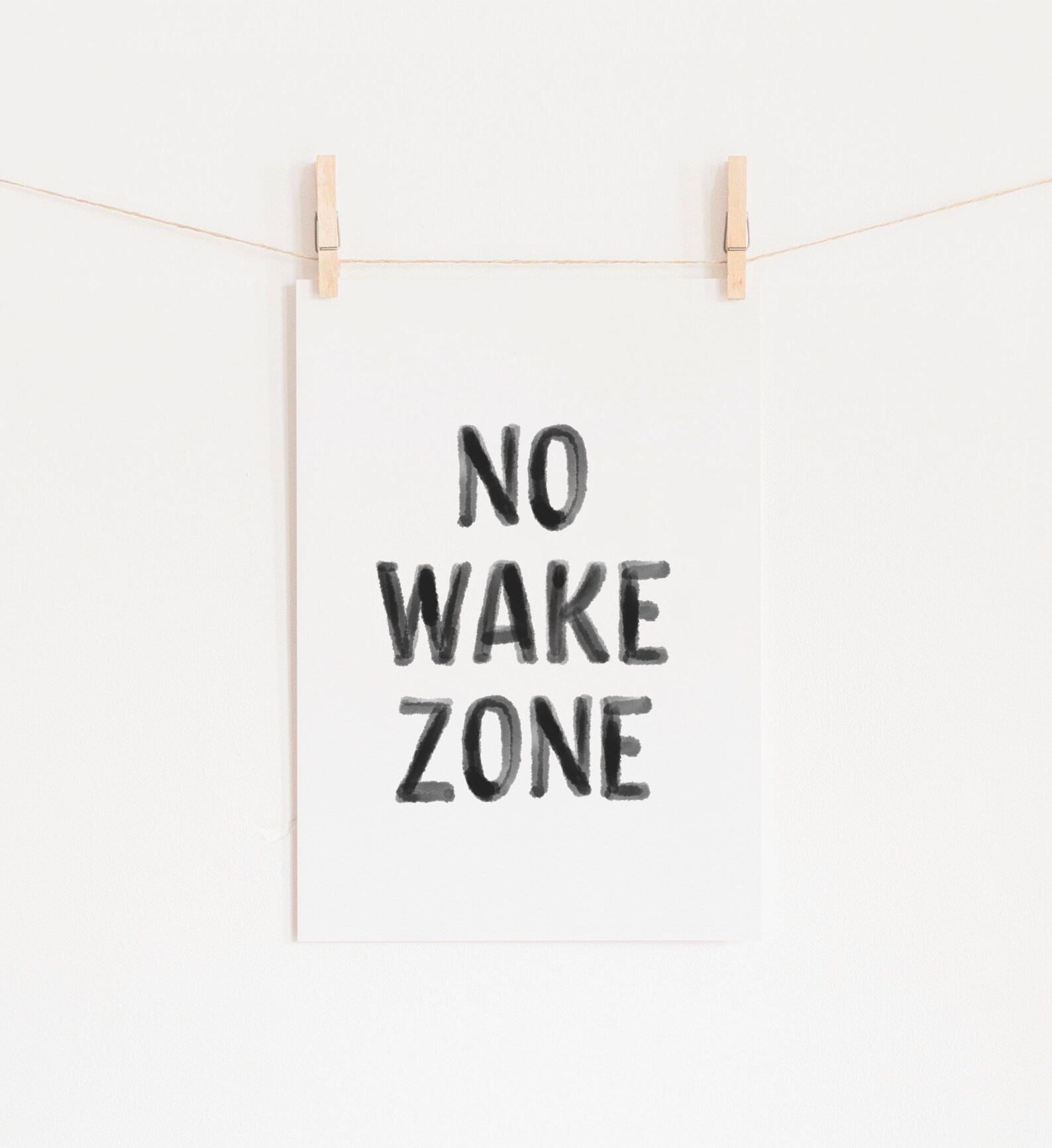 No Wake Zone Print, Surf Nursery Decor, Printable Quote Wall Art ...