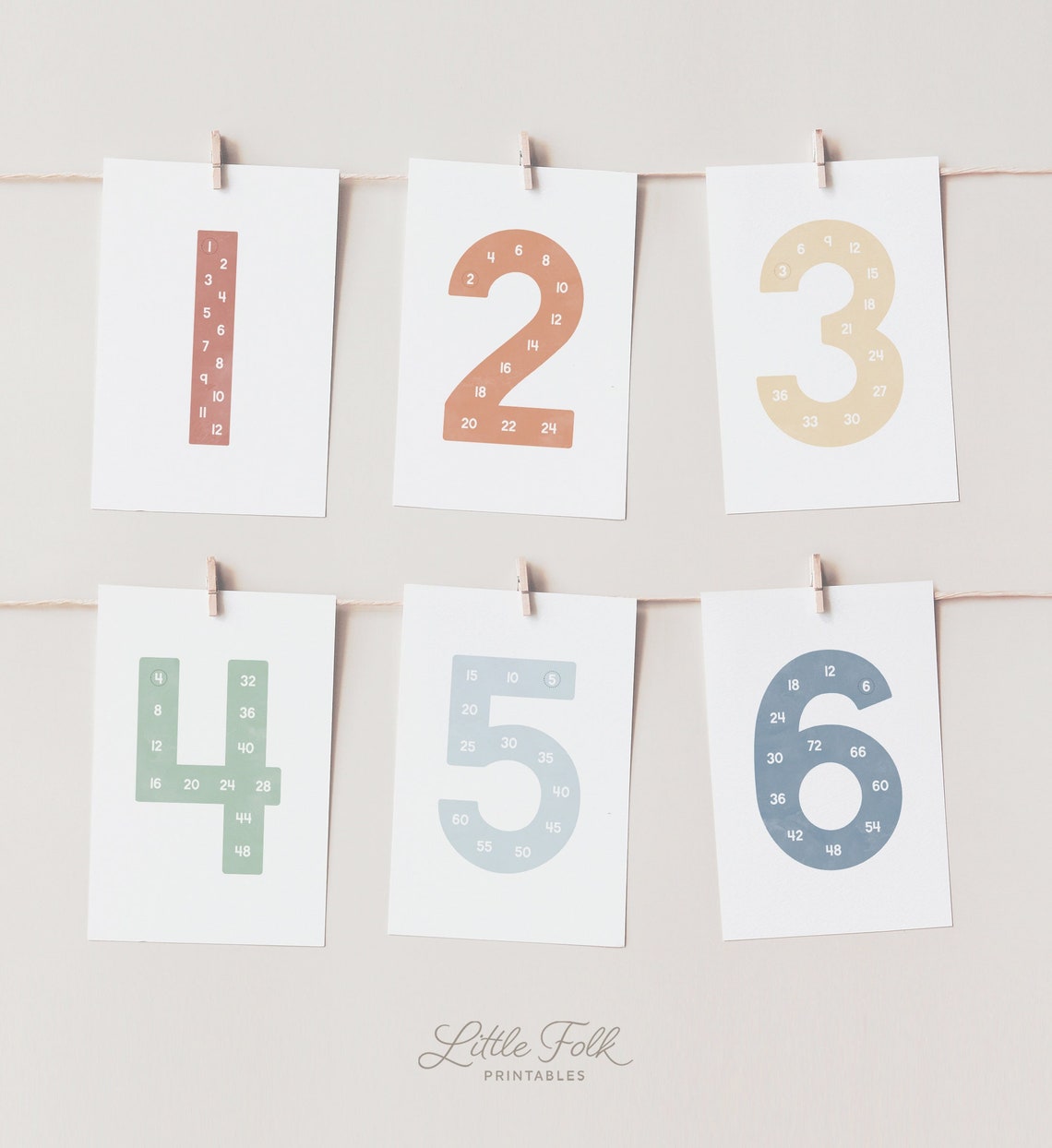 Rainbow Skip Counting Posters Rainbow Classroom Decor - Etsy