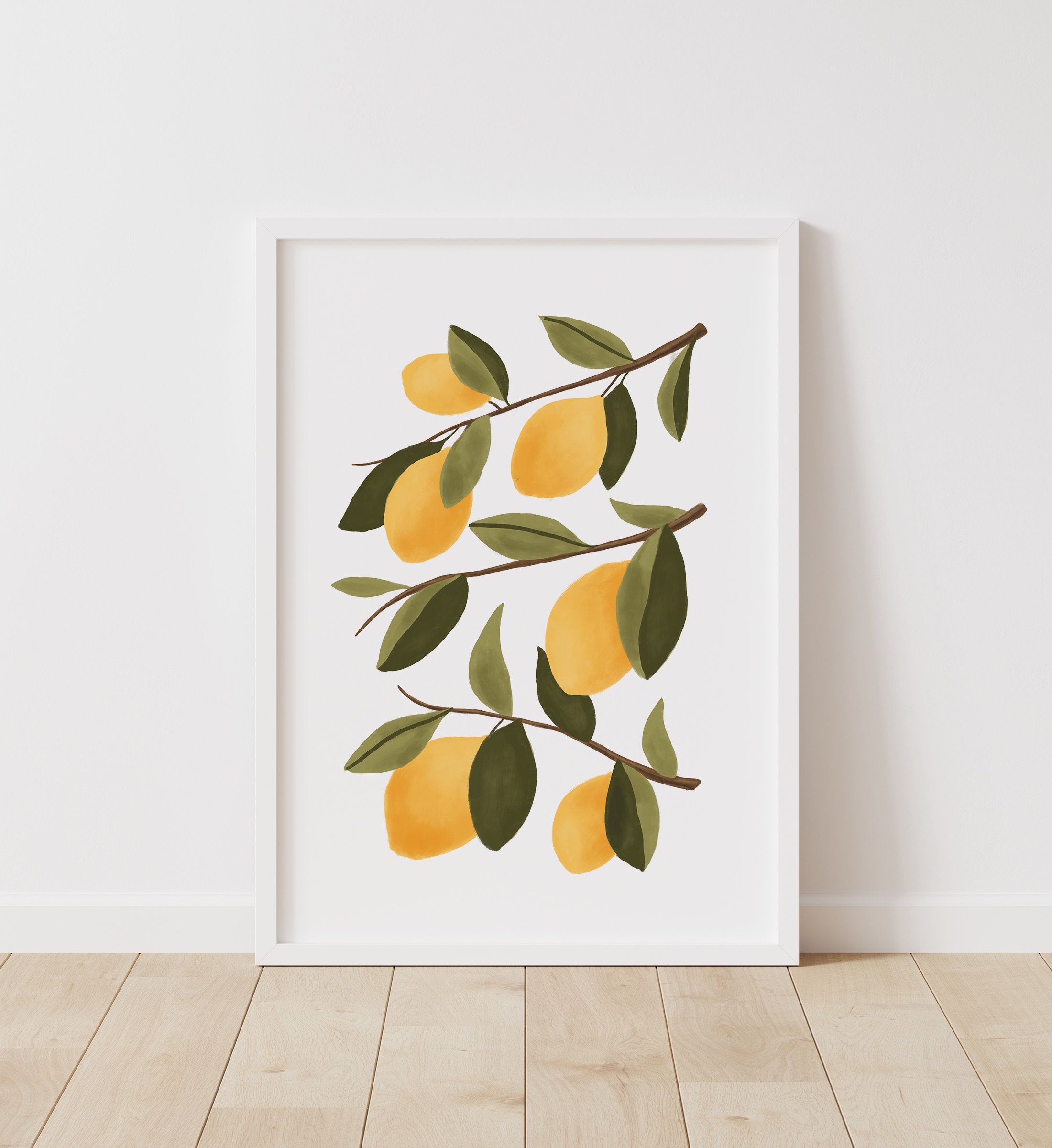 Prints Lemon Branch Print I Botanical Print I Botanical Wall Art Giclée ...