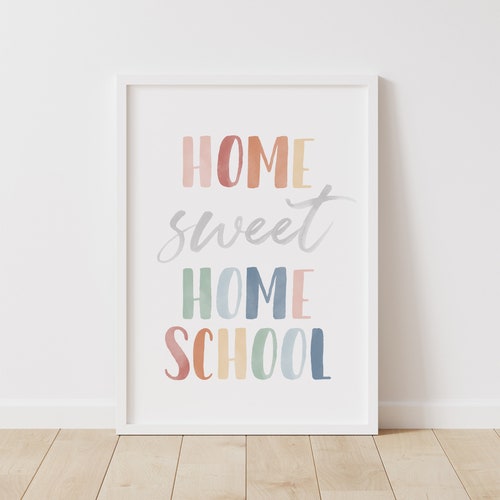 DIGITAL DOWNLOAD Home Sweet Homeschool Sign Homeschool - Etsy