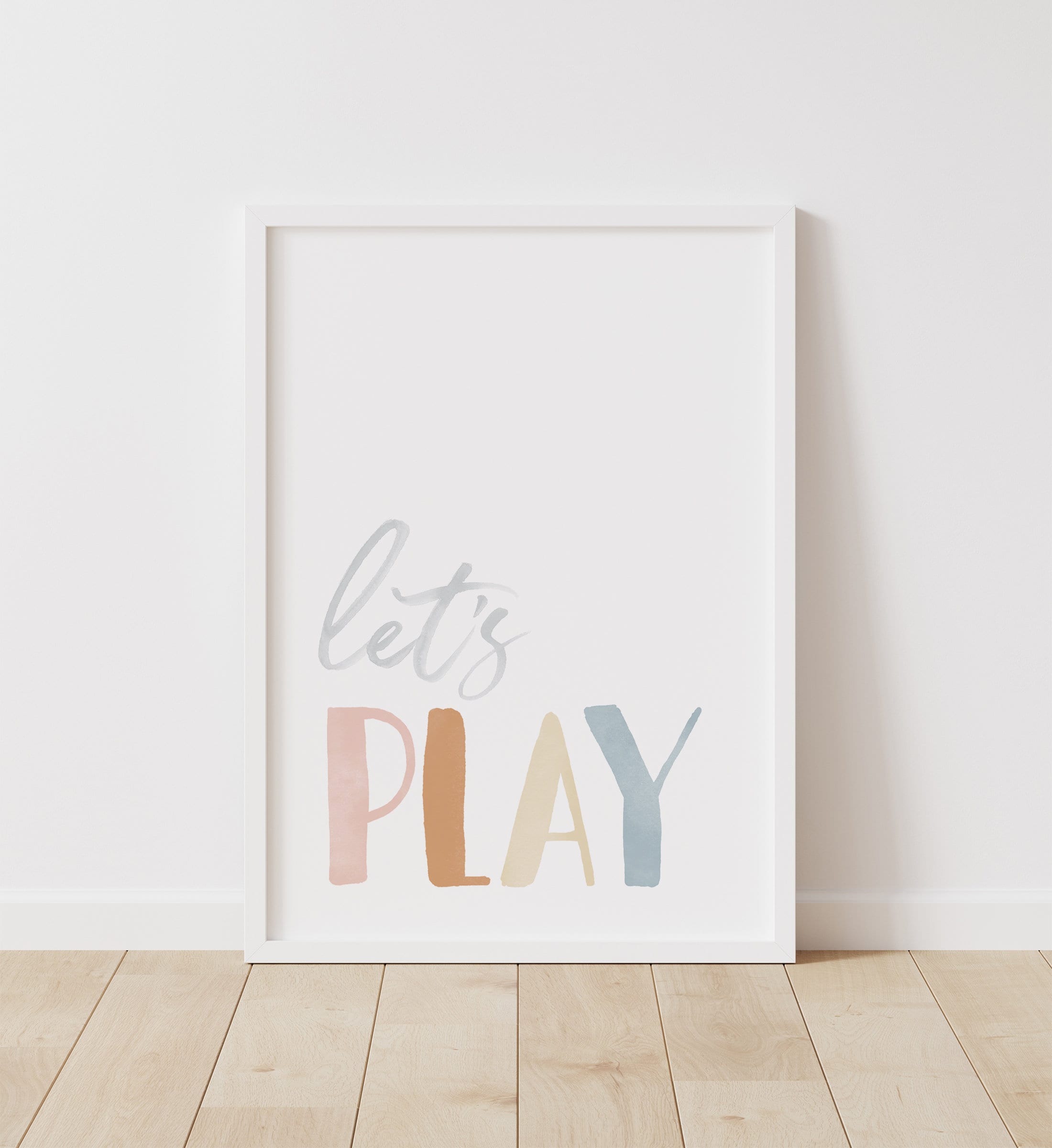 Digital Prints Prints Playroom Poster Let's Play Print PRINTABLE Wall ...