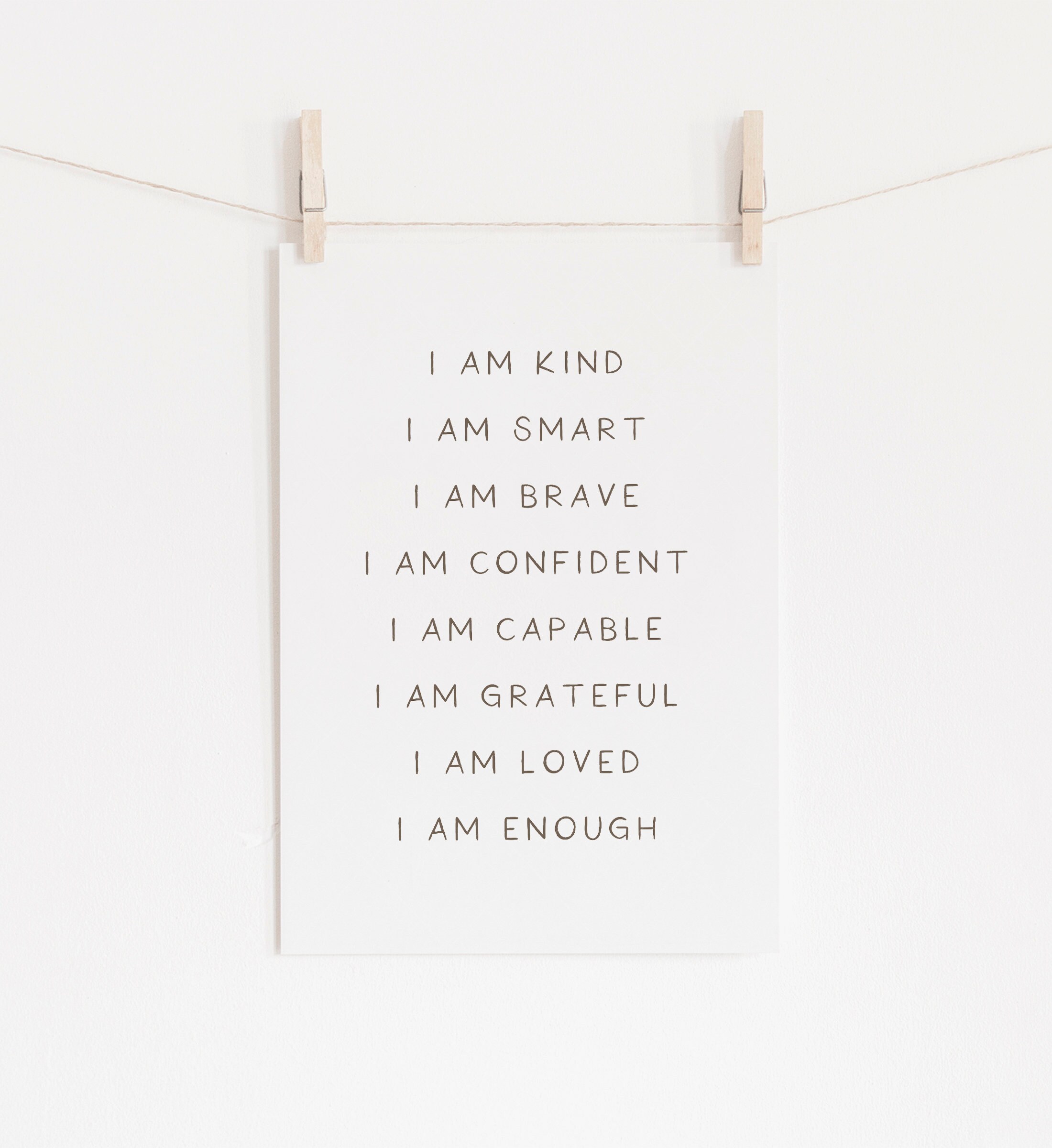 Digital Prints Inspirational Nursery Decor Boy nursery decor I am Kind ...