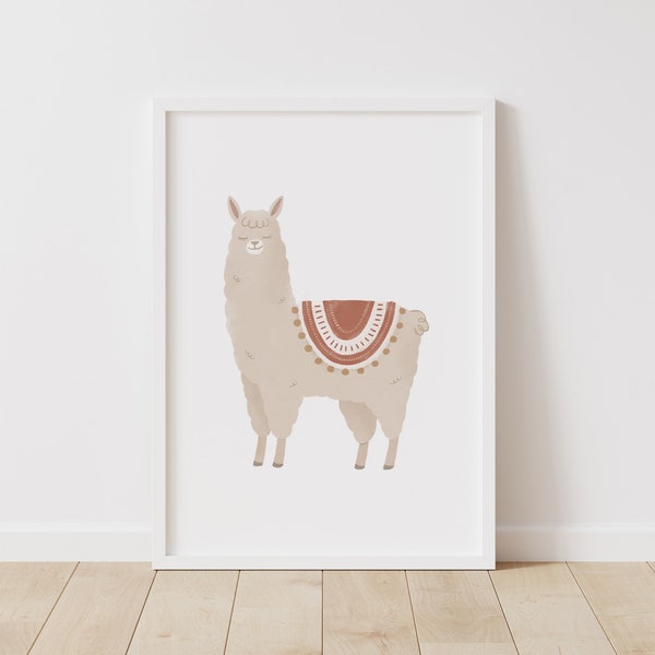 Llama Print - Etsy