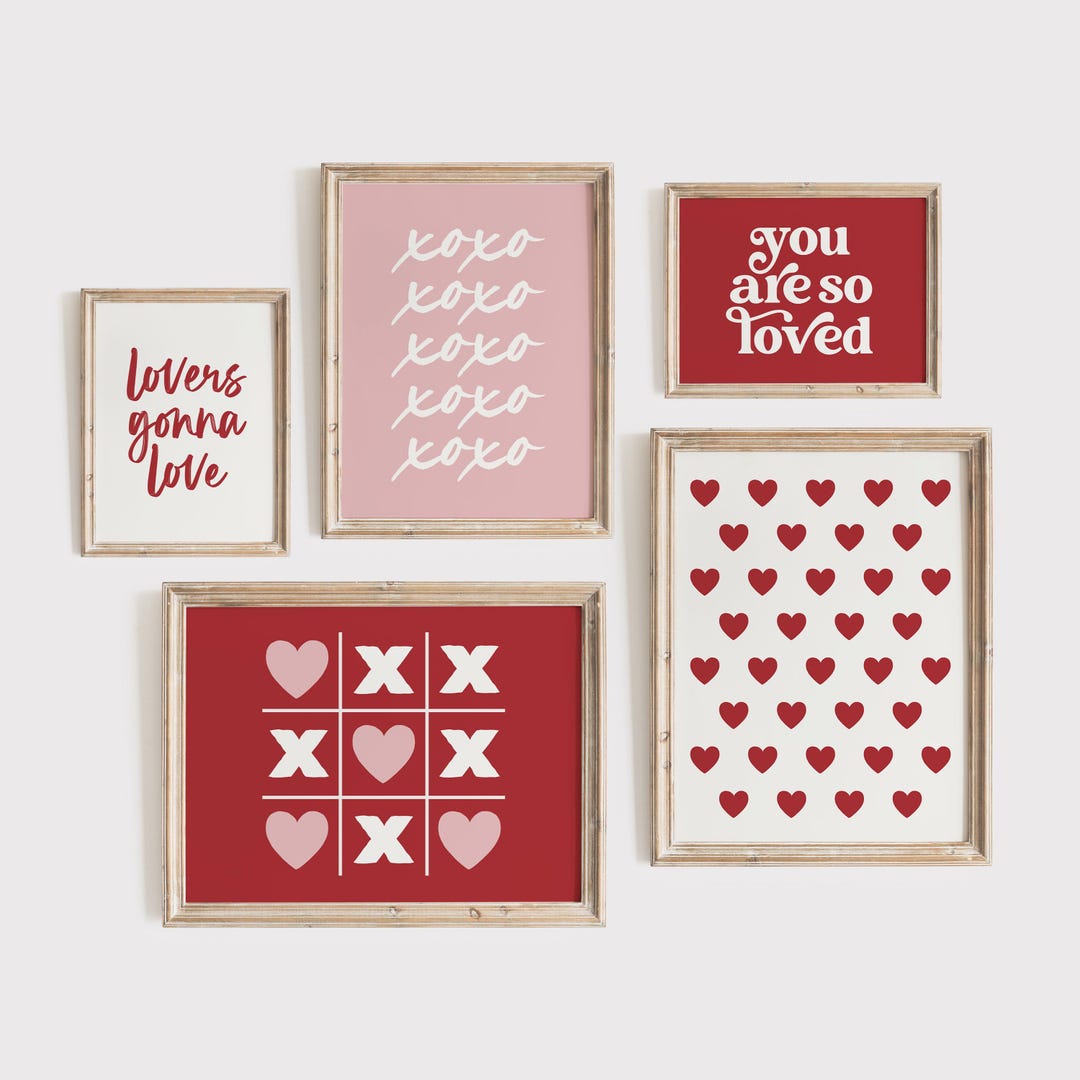 Valentines Day Wall Art, Printable Valentines Decor, Valentines Print ...