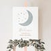 Over the Moon Baby Shower Welcome Sign, Moon and Stars Baby Shower ...