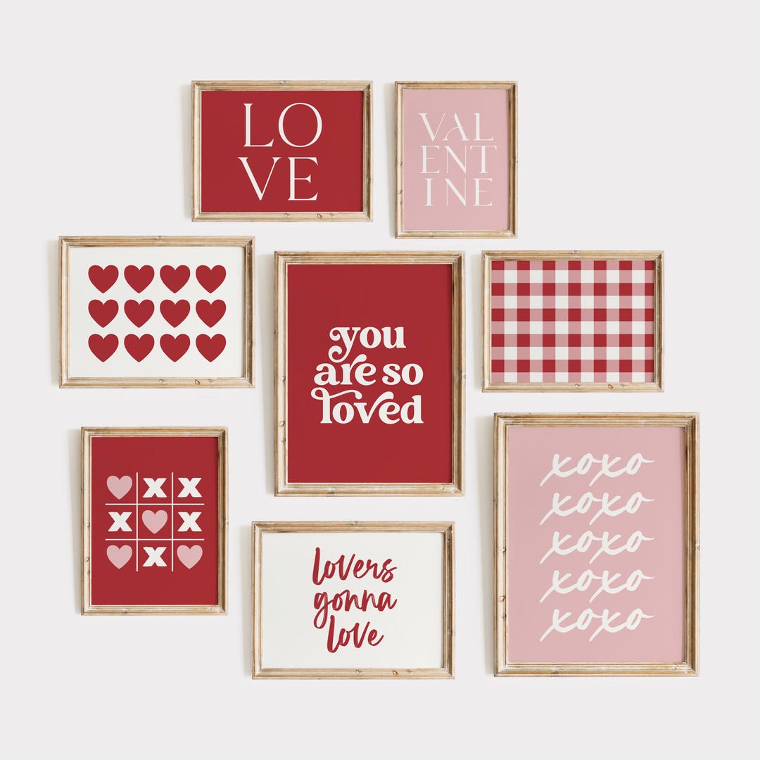 Valentines Day Wall Art, Printable Valentines Decor, Valentines Print ...