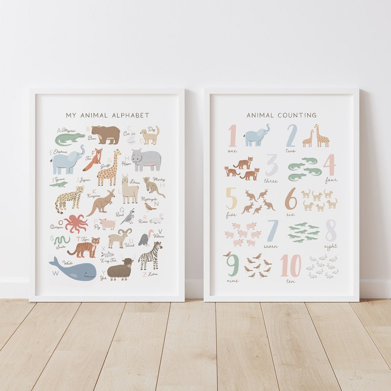 Alphabet Art Print - Etsy