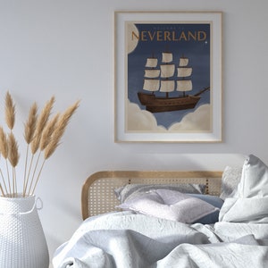 Neverland Nursery Decor, Peter Pan Print, Printable Wall Art, Kids Room ...