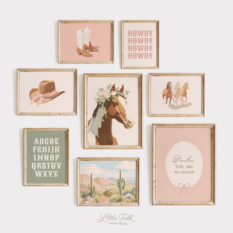 Girls Western Room Prints - Etsy