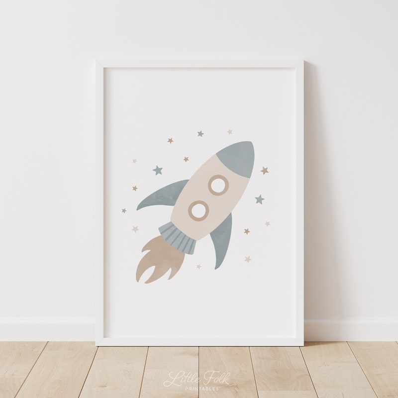 Rocket Ship Art - Etsy