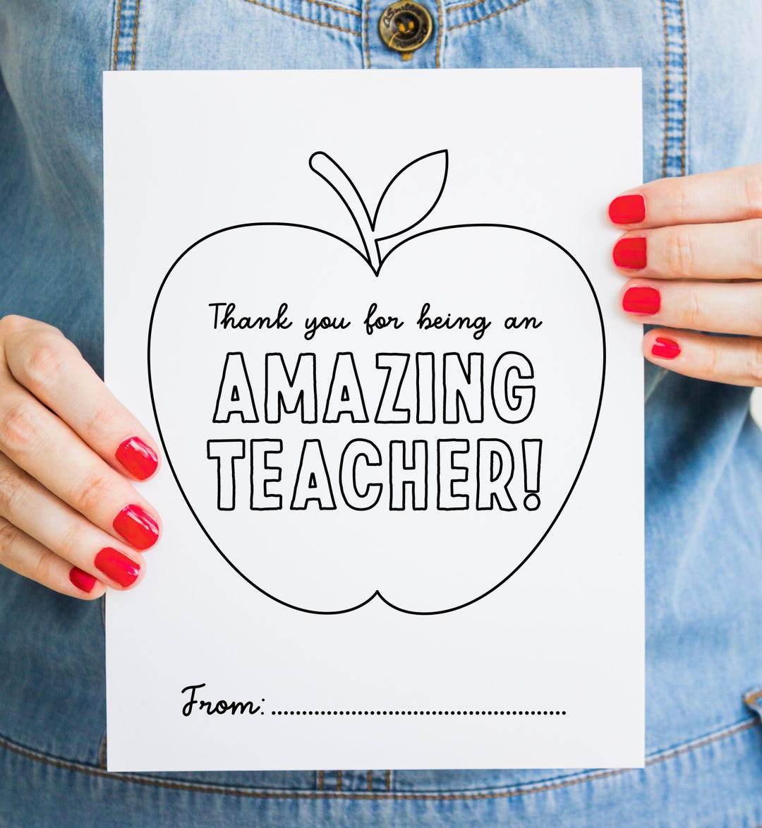 Printable Apple Teacher Appreciation Week Coloring Page, School Student ...