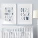 Navy Blue Alphabet Poster, ABC Print, Printable Wall Art, Kids Room ...