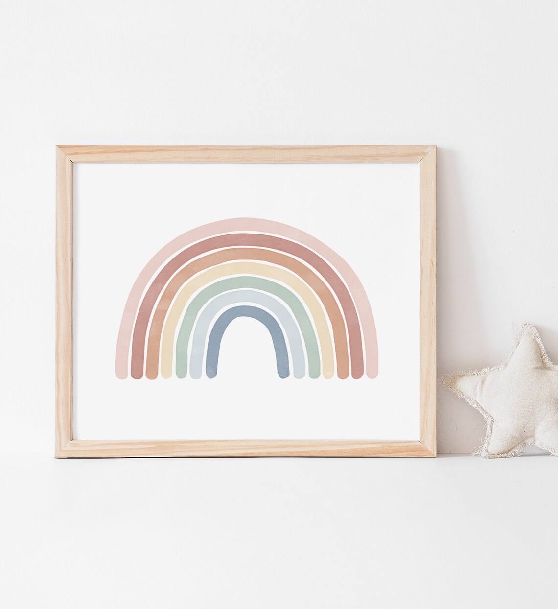 Rainbow Wall Art, Rainbow Nursery Decor, PRINTABLE Wall Art, Colorful ...