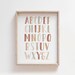 Neutral Alphabet Poster Alphabet Print PRINTABLE Educational - Etsy