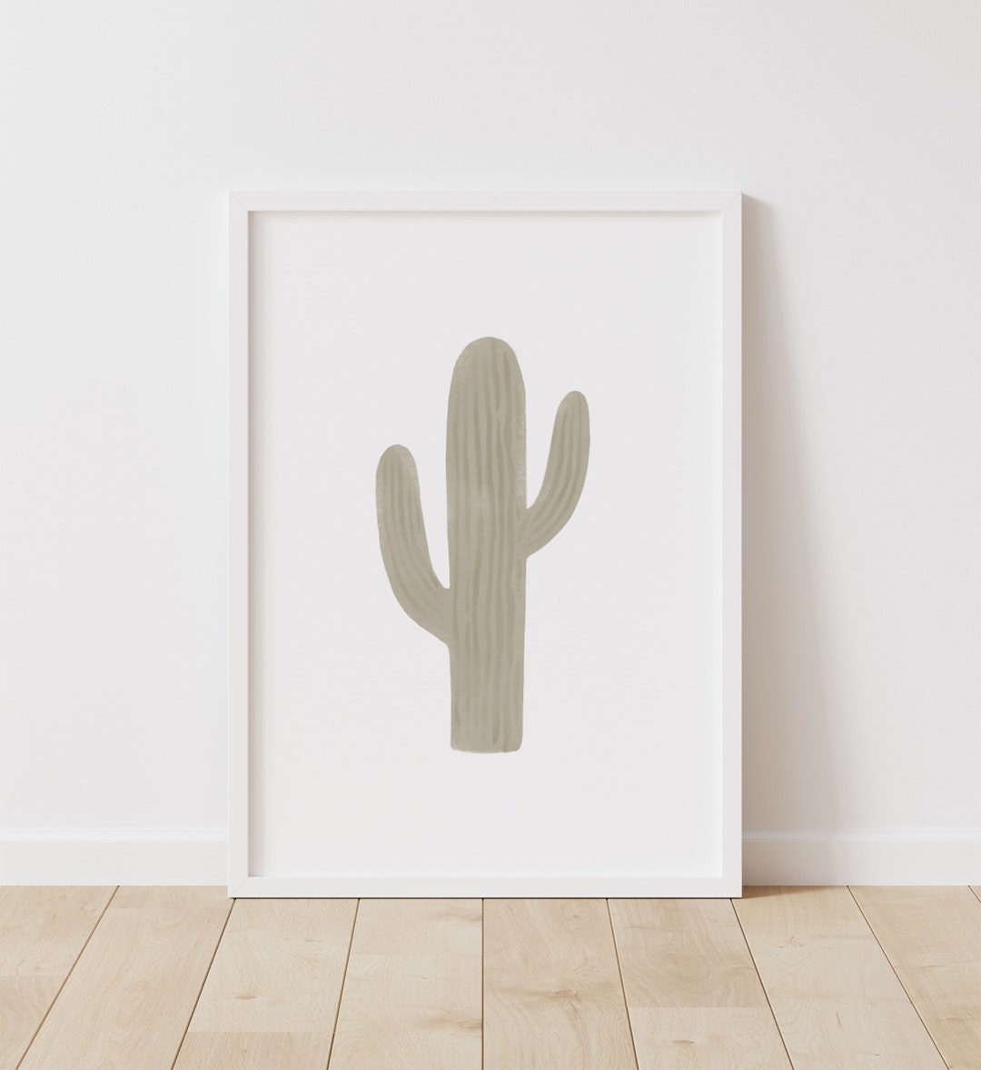 Boho Cactus Print, Printable Boho Wall Art, Cactus Wall Art ...