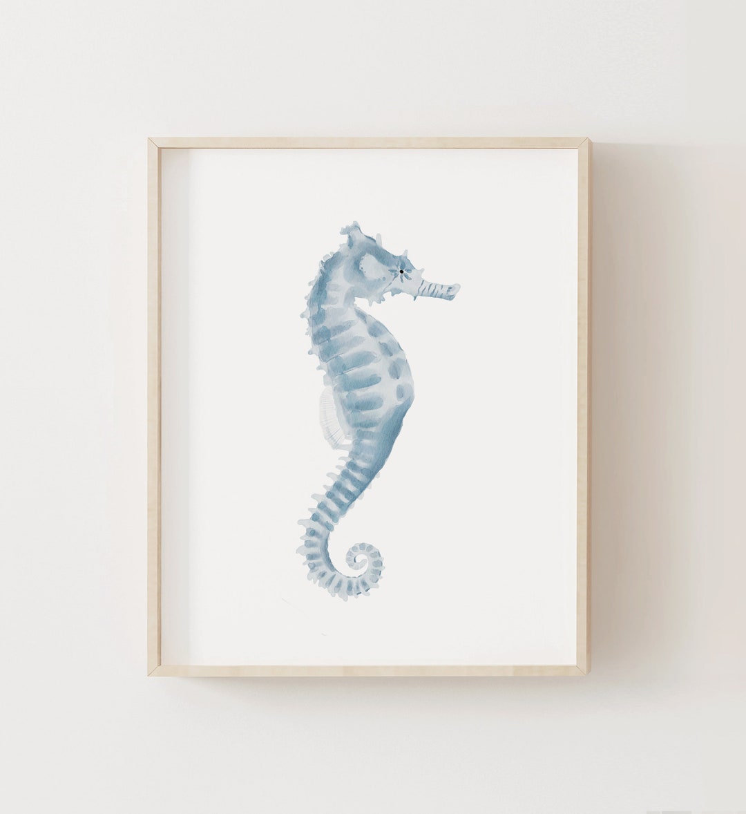 Seahorse Print, Beach Nursery Decor, PRINTABLE Watercolor Seahorse Wall ...
