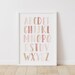 Neutral Alphabet Poster, ABC Print, Printable Educational Wall Art ...