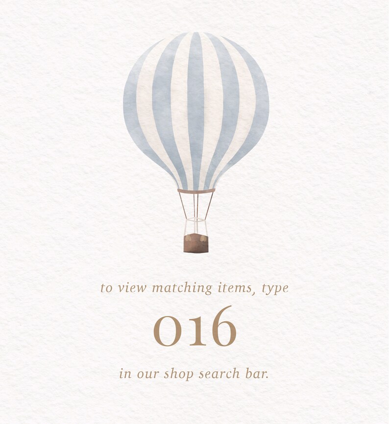 Blue Hot Air Balloon Diaper Raffle Ticket Template Hot Air - Etsy