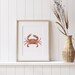 Crab Print, Beach Nursery Decor, Crab Wall Art, PRINTABLE Watercolor ...