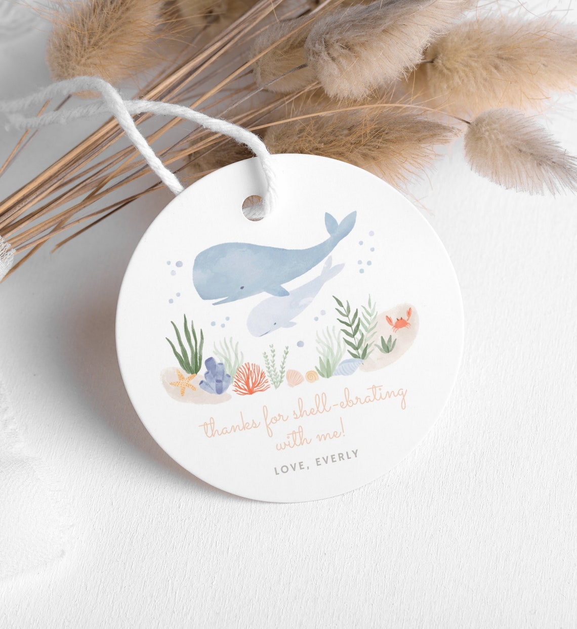 Editable Under the Sea Birthday Party Favor Tag Template, Printable ...