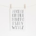 Gray Alphabet Poster Gray ABC Print Printable Educational - Etsy