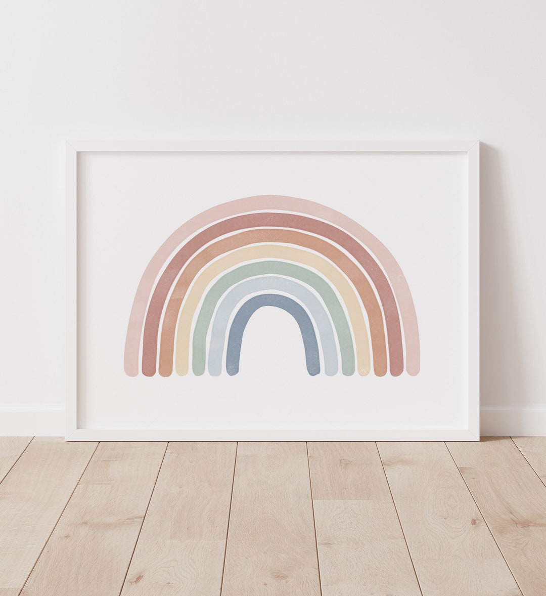 Rainbow Wall Art, Rainbow Nursery Decor, PRINTABLE Wall Art, Colorful ...