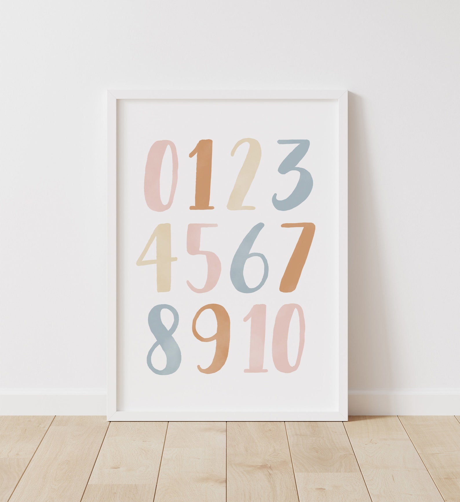 Neutral Alphabet and Numbers Posters ABC Print Printable - Etsy