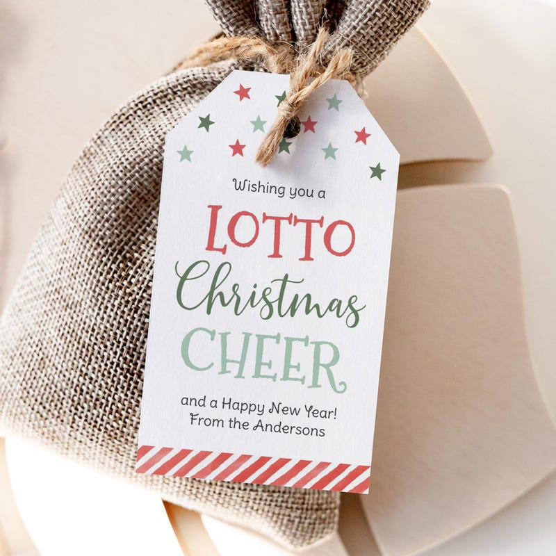 Lottery Xmas Tag - Etsy