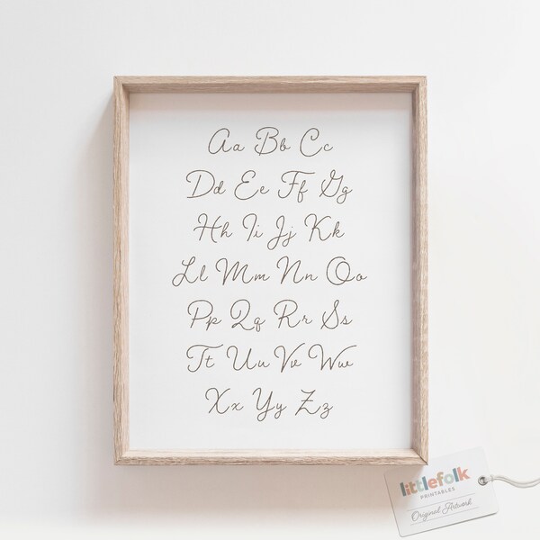 Cursive Alphabet - Etsy