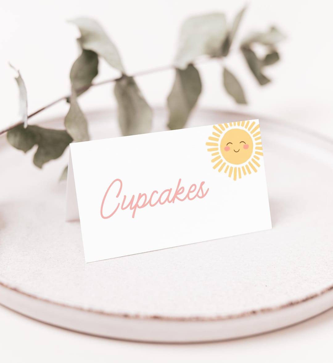 Editable Sunshine Birthday Party Food Label Template, Editable First ...