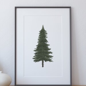 Pine Tree Print, Woodland Nursery Decor, Forest Nursery, Printable Wall ...