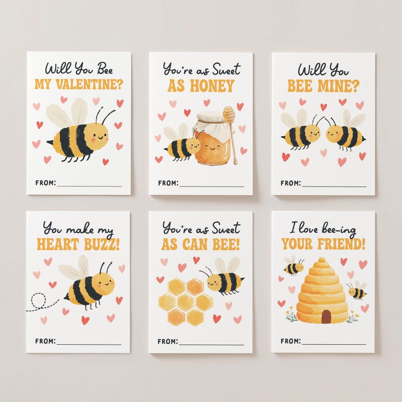 Bee Valentine - Etsy